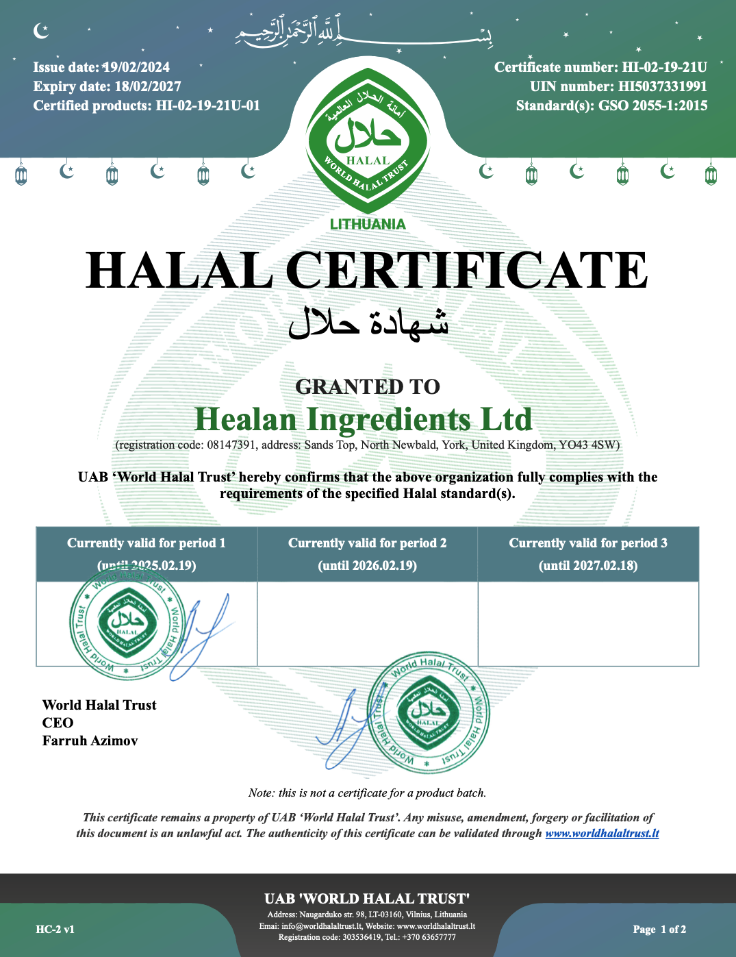 Downloads - Healan Ingredients